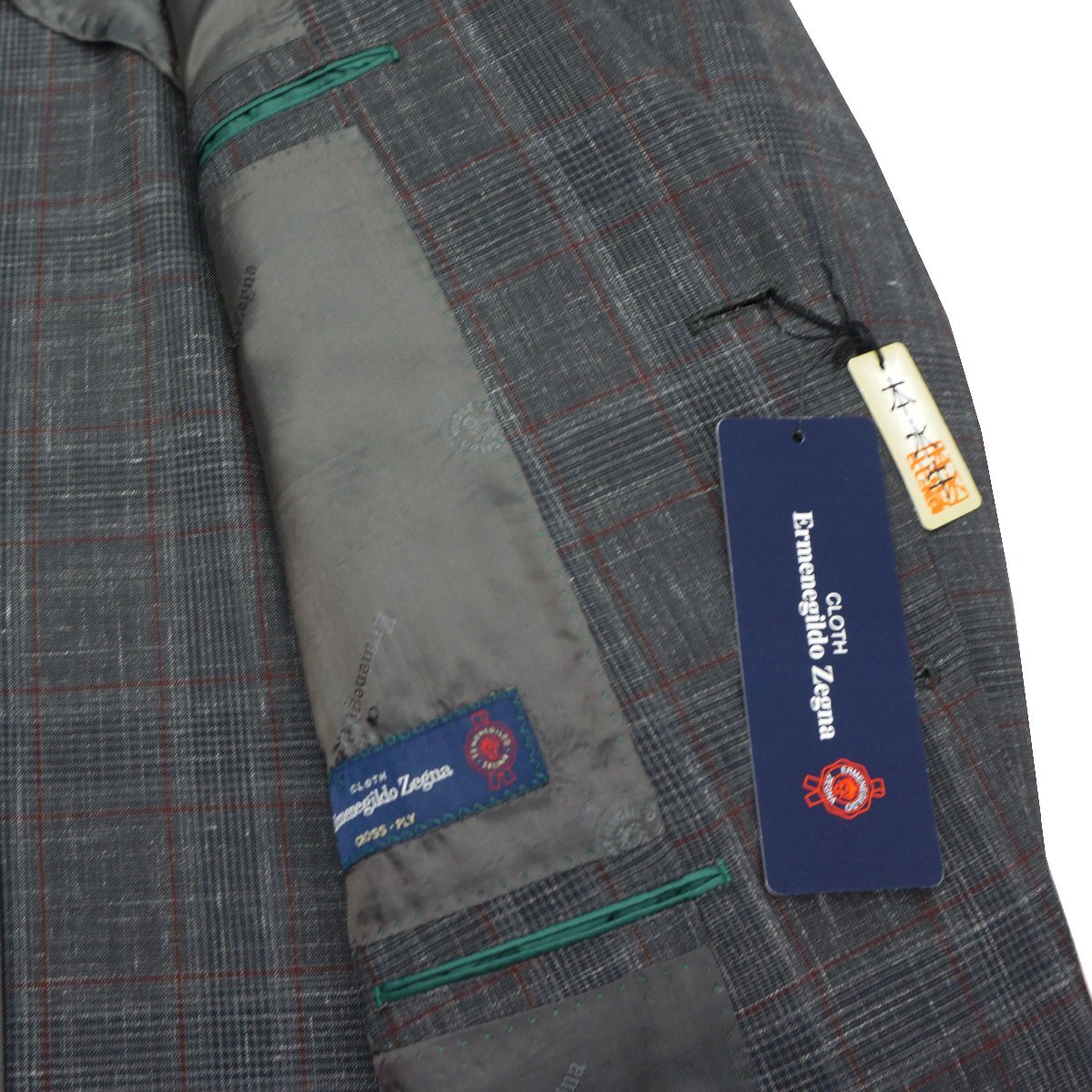 Yahoo!オークション - 【 E ゼニア 】春夏ジャケット 毛90％・麻10％