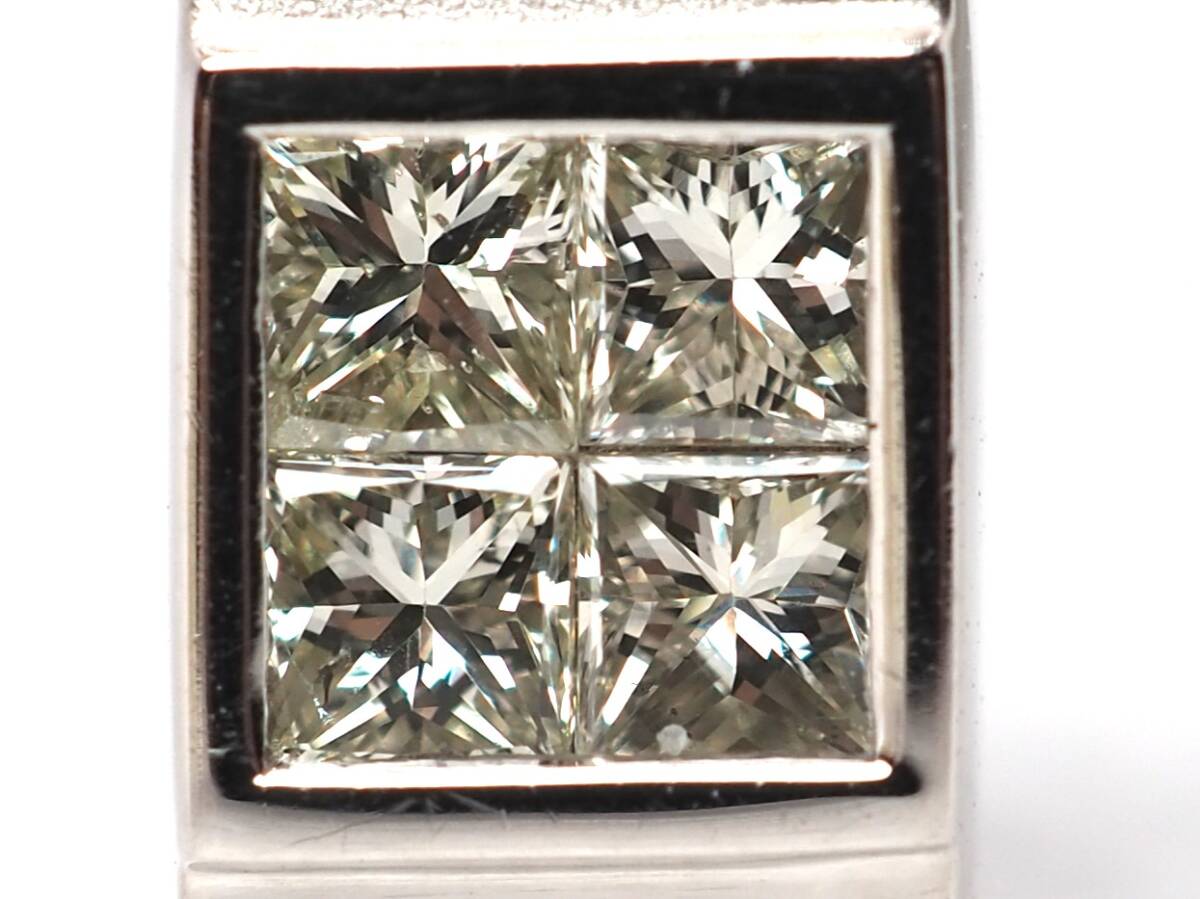 Yahoo!オークション - 【7439P】Pt900 天然ダイヤモンド 0.47ct/3.2g ...