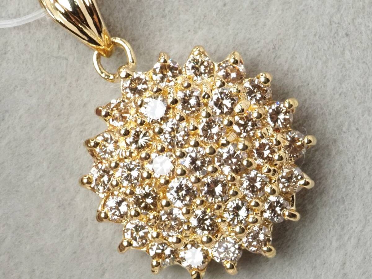 Yahoo!オークション - 【7468T】K18 天然ダイヤモンド 1.00ct/2.53g ペ...