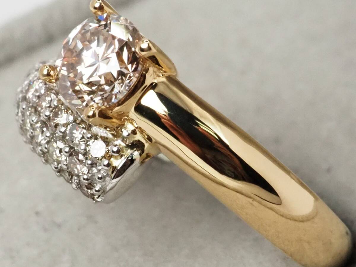 Yahoo!オークション - 【7454T】GSTV Pt950/K18 天然ダイヤモンド 0.70...