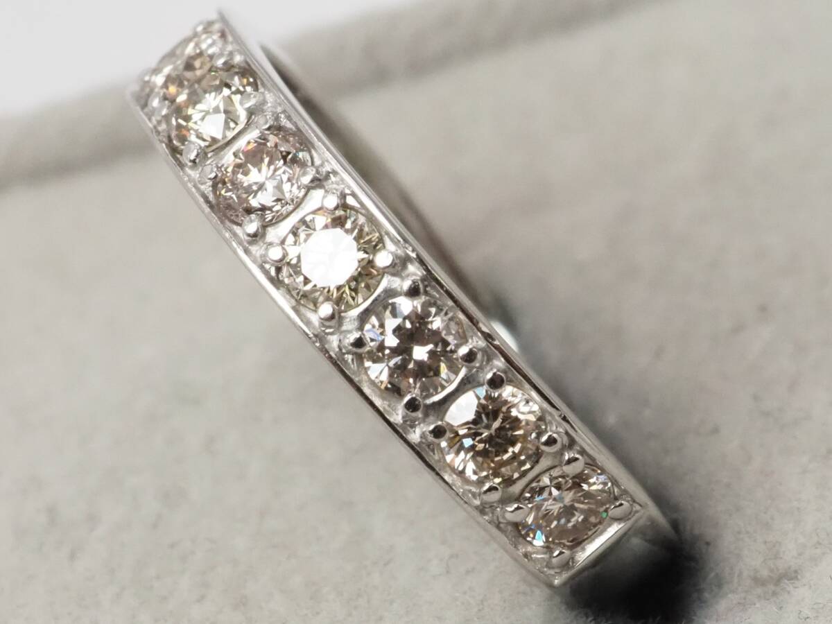 Yahoo!オークション - 【7631A】Pt950 天然ダイヤモンド 1.00ct/3.0g ...