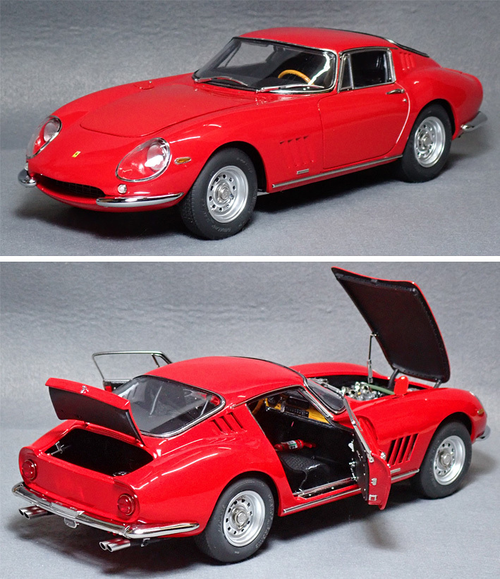 Yahoo!オークション - 1/18スケール フェラーリ275GTB/C 1966（レッド...