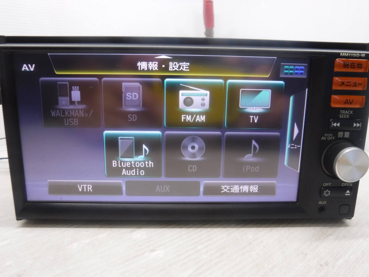 Yahoo!オークション - 日産 純正 メモリーナビ MM115D-W CD/SD/Bluetoo...