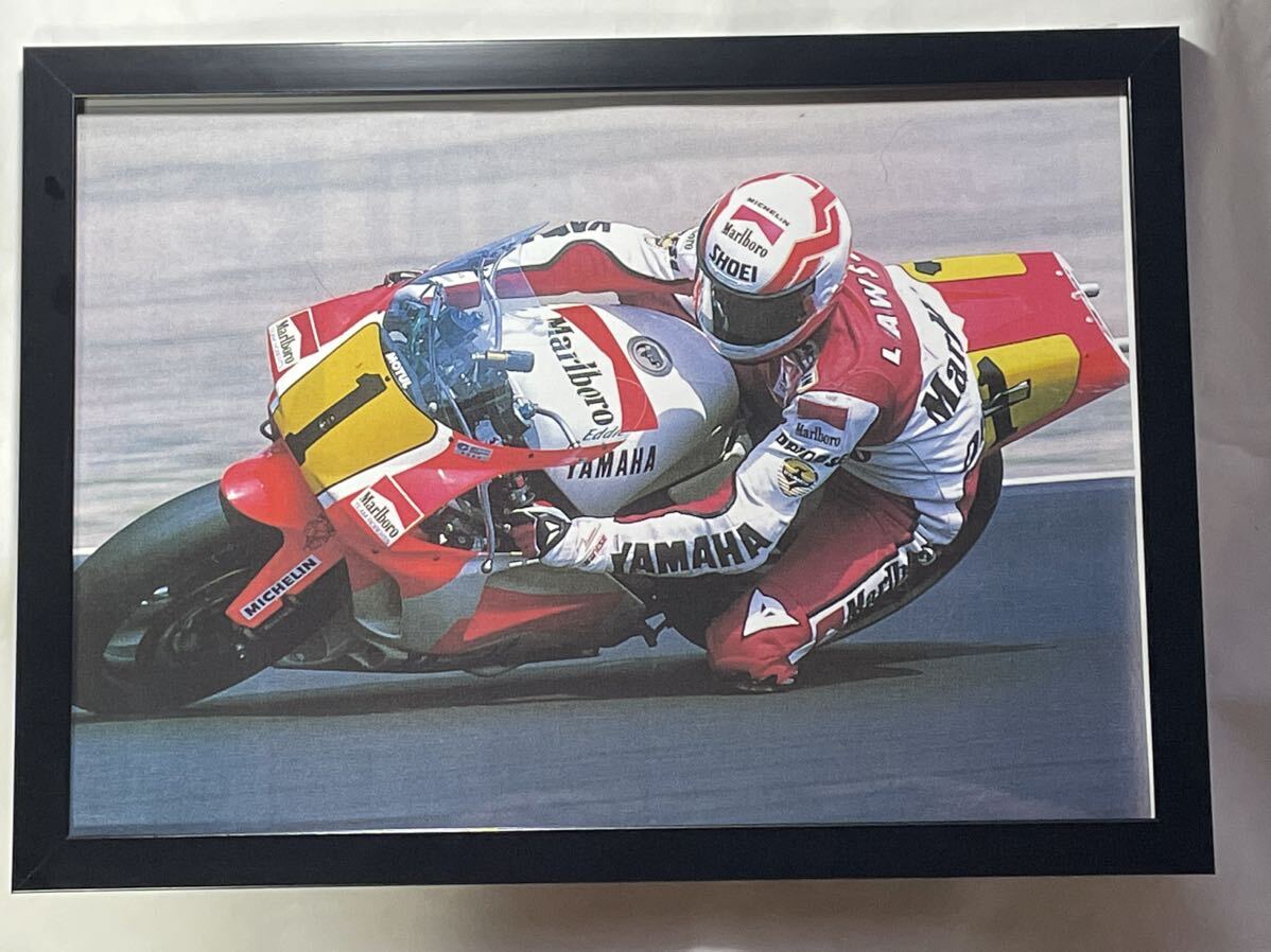 Yahoo!オークション - 「エディ・ローソン/ YAMAHA YZR500 '90」A4サイ...