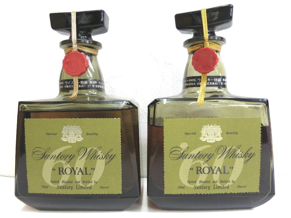 Yahoo!オークション - サントリー ローヤル 60 720ml 7本セット 訳アリ...