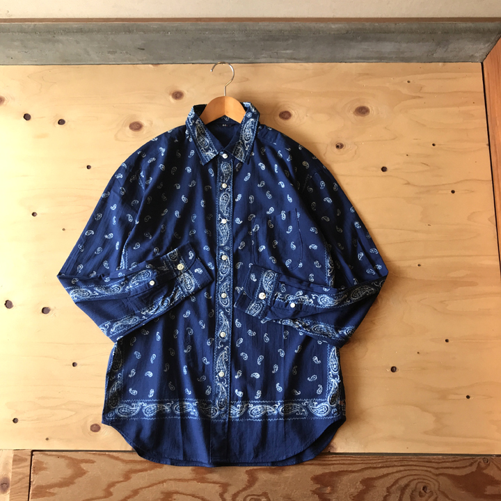 Yahoo!オークション - 45R ペイズリー インディゴ シャツ メンズ 5 45r...