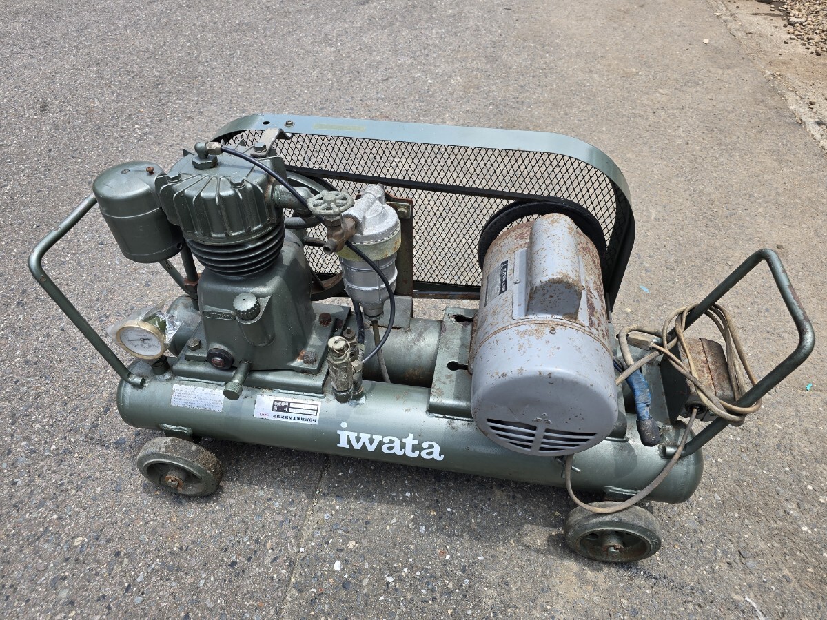 Yahoo!オークション - エアーコンプレッサー 100V IWATA SU-072NBR MIT...