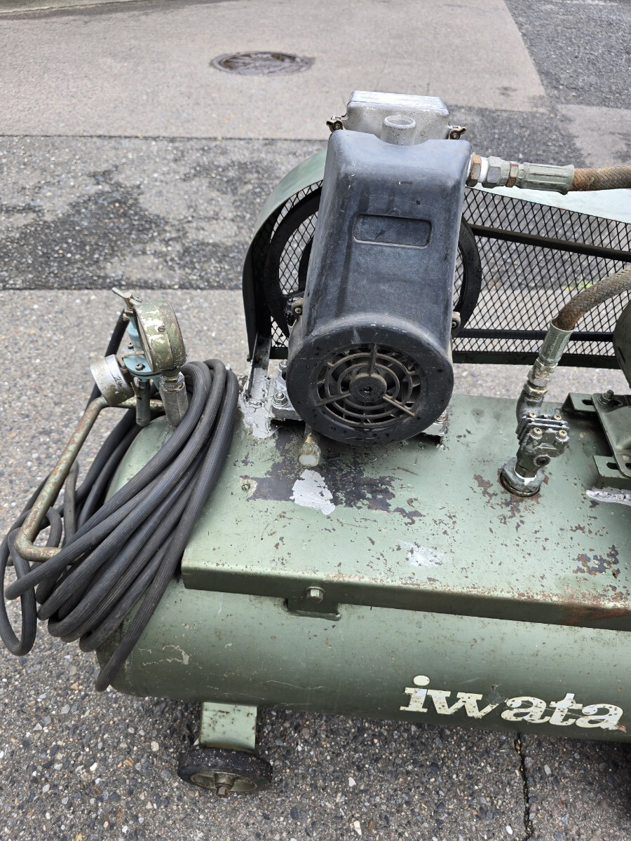 Yahoo!オークション - IWATA 岩田 エアーコンプレッサー CS-150P 中古 ...