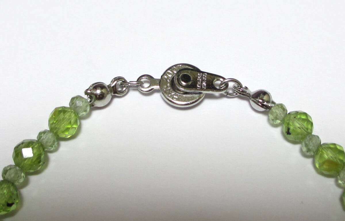 Yahoo!オークション - bzg 天然石ブレスレット ペリドット 1