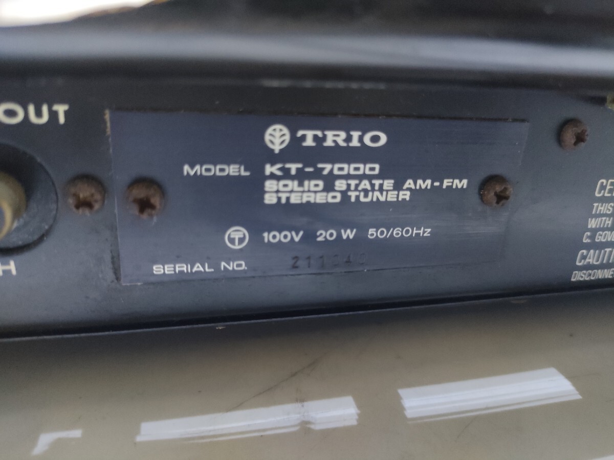 Yahoo!オークション - 管13TRIO KT-7000 ステレオチューナー トリオ お...