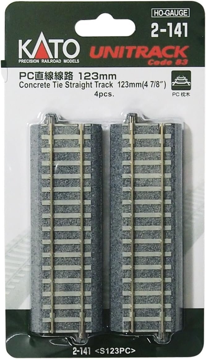 Yahoo!オークション - 送料無料 KATO (HO)ユニトラックPC直線線路 123m...