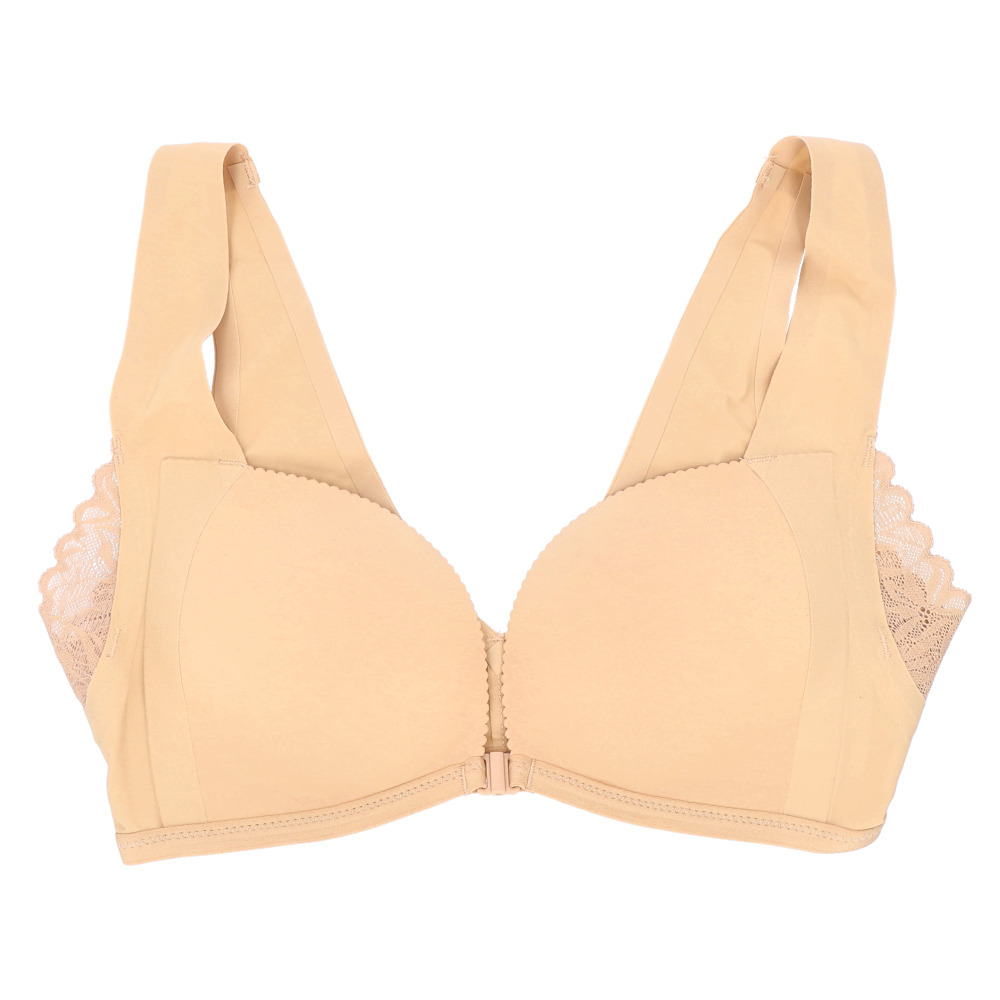 Yahoo!オークション - ベージュ 38/85AB 盛れる フロントホック ブラ...