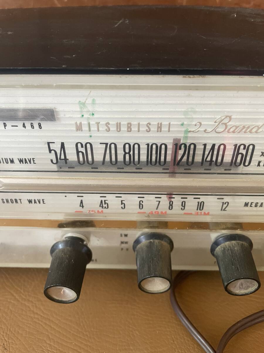 Yahoo!オークション - 三菱ラジオ 5P-468 MITSUBISHI 真空管ラジオ 通...