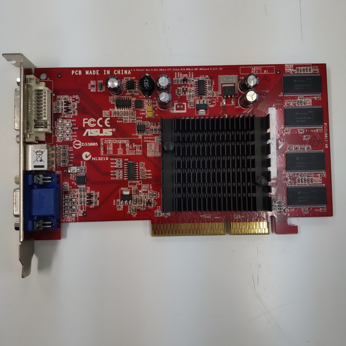 Yahoo!オークション - p799 ASUS A9550/TD/128M グラフィックカード DD...