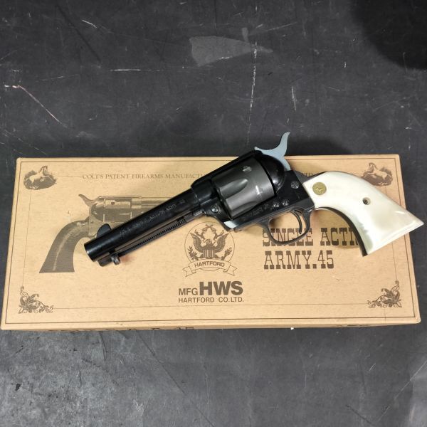 HWS ハートフォード COLT S.A.A.45 SPG刻印 モデルガン 現状品 u250181(モデルガン)｜売買されたオークション情報、yahooの商品情報をアーカイブ公開 ...