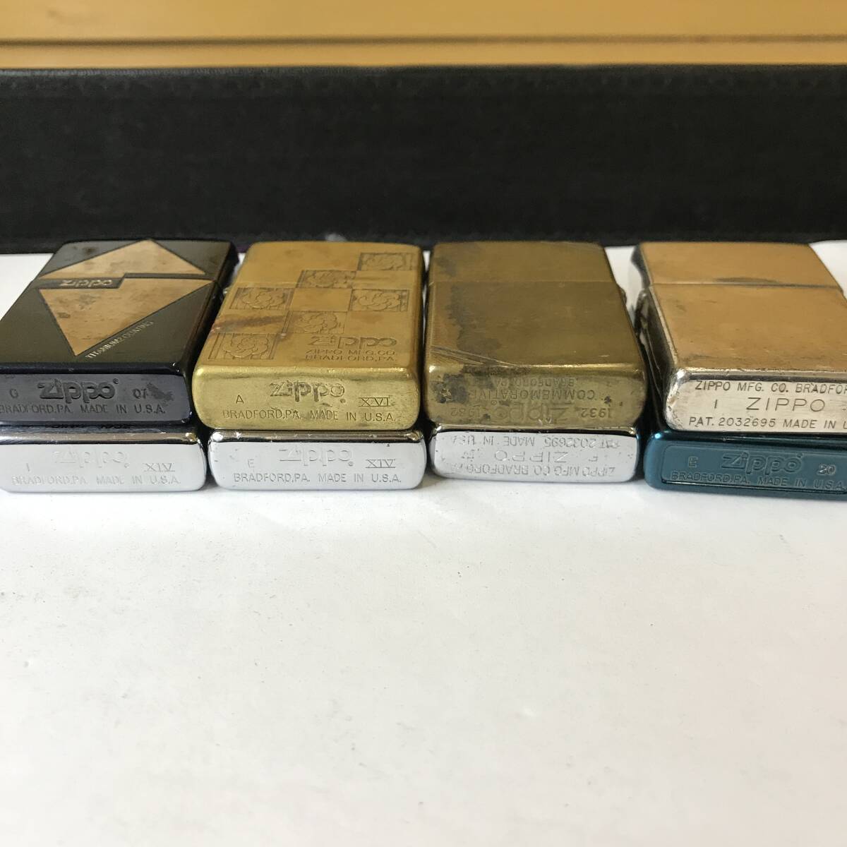 Yahoo!オークション - F049[ZIPPO]ジャンク 16点まとめ売り 着火未確認...