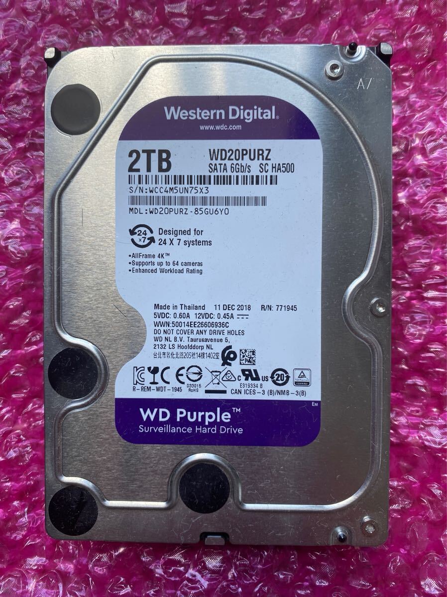 Yahoo!オークション - Western Digital SATA HDD 2TB purple WD20PURZ
