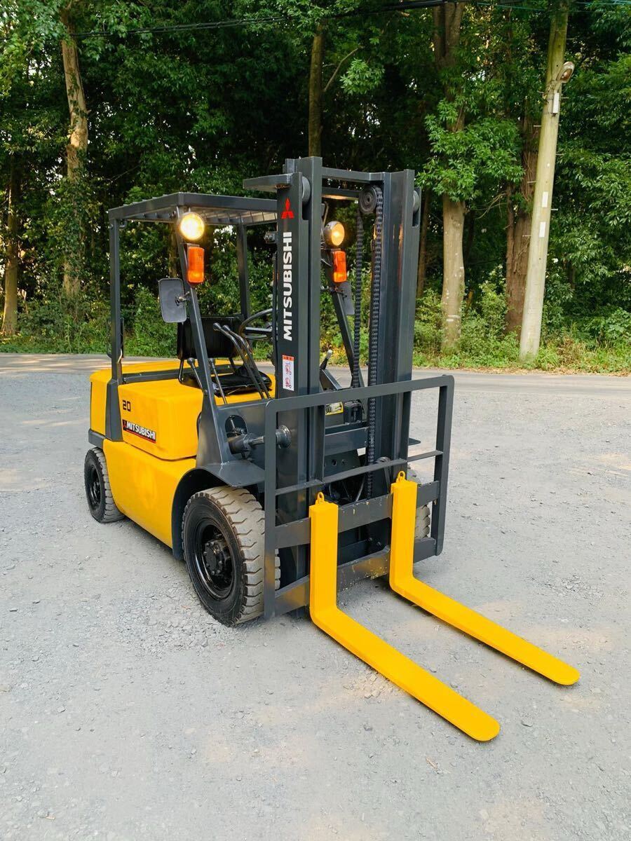 Yahoo!オークション - 三菱 フォークリフト KFG-20 アワ 1307 ガソリン...