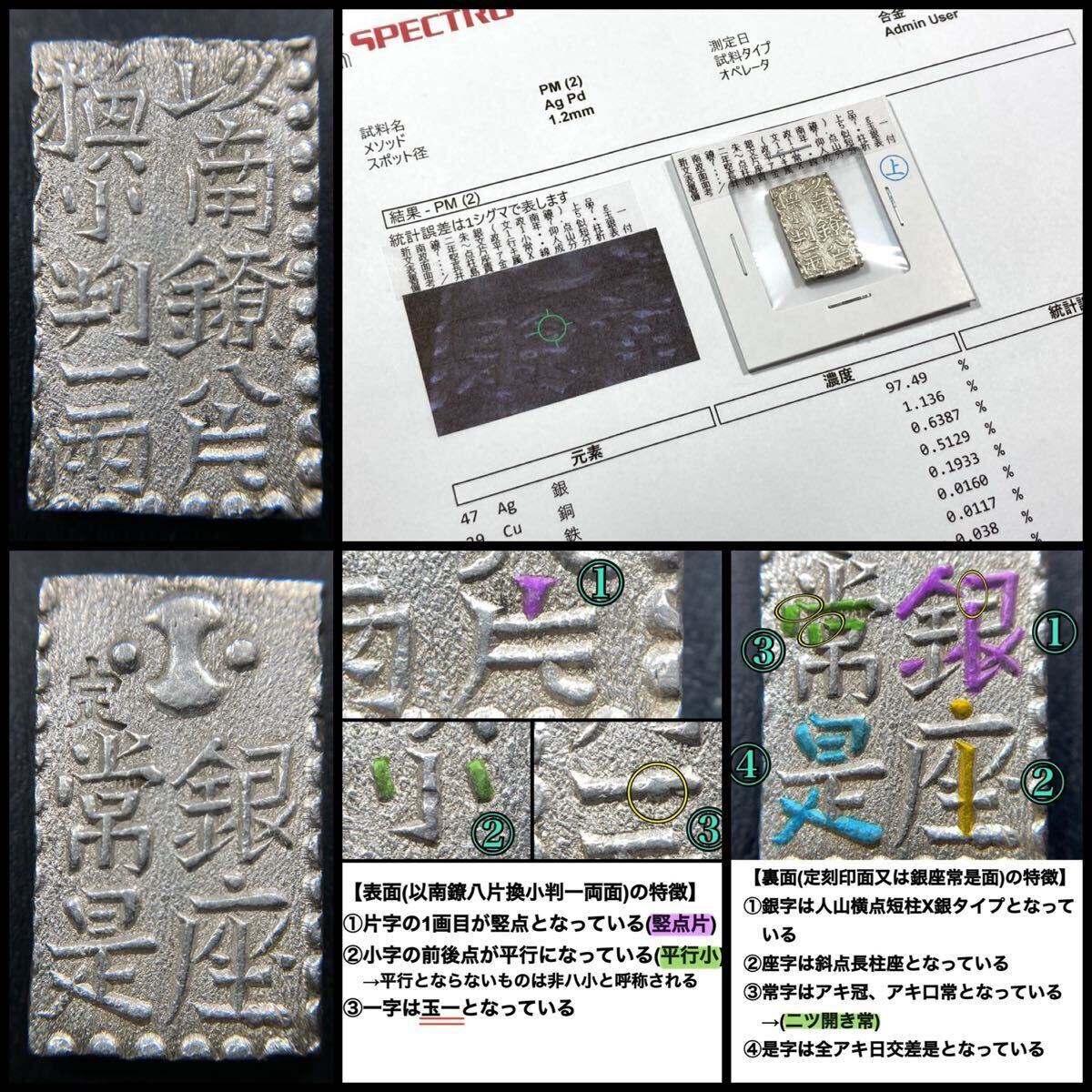 Yahoo!オークション - d 古銭 【判銀 上品】新南鐐二朱銀(7.57g) 専門...