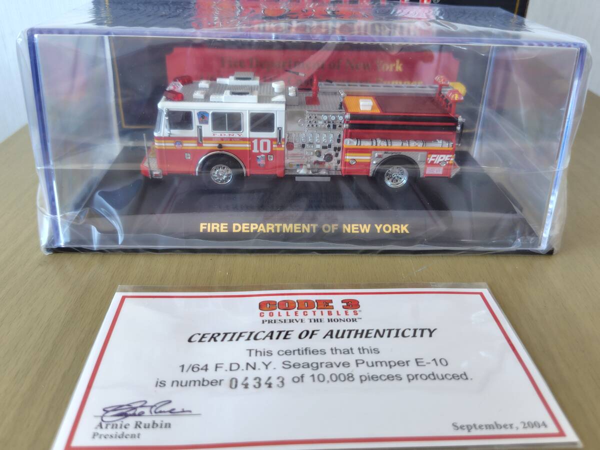 Yahoo!オークション - 絶版希少 限定品 CODE3 1/64 FDNYニューヨーク消...