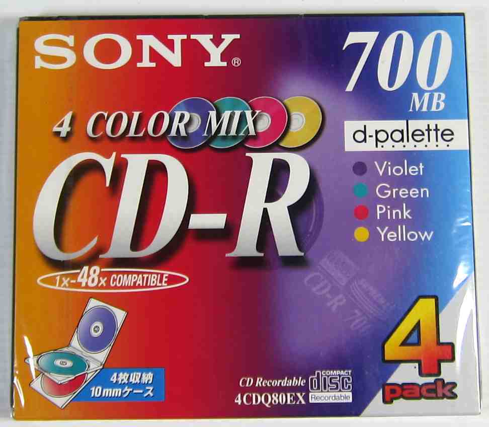 Yahoo!オークション - 【日本製】 SONY ソニー CD-R 48倍速 700MB 4枚...