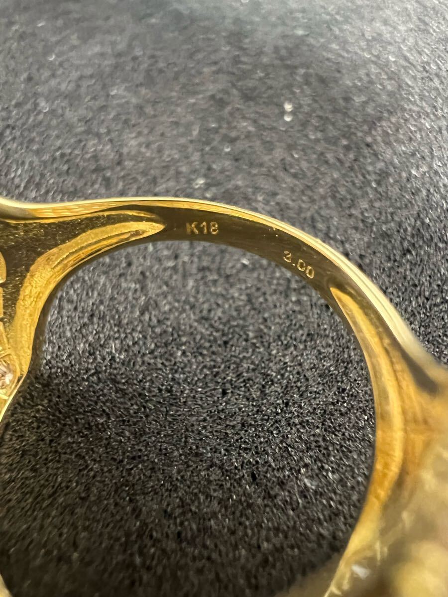 Yahoo!オークション - K18 リング ダイヤモンド 3ct 12号 3.93g EG1137