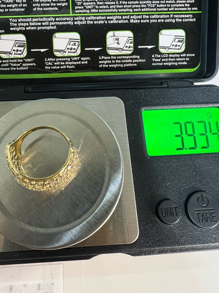 Yahoo!オークション - K18 リング ダイヤモンド 3ct 12号 3.93g EG1137