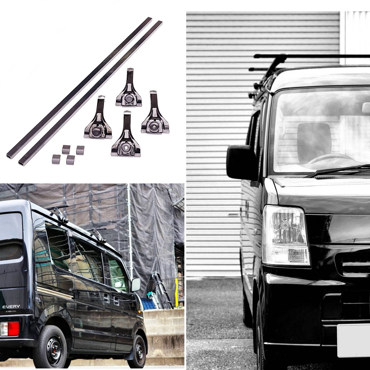 Yahoo!オークション - 即納 ベースキャリア ルーフキャリア ハイルー...