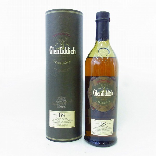 N004-J9-5649 GLENFIDDICH 18年 ウィスキー 750ml 43% 未開栓 現状品③(アルコール)｜売買されたオークション情報、yahooの商品情報をアーカイブ公開 ...