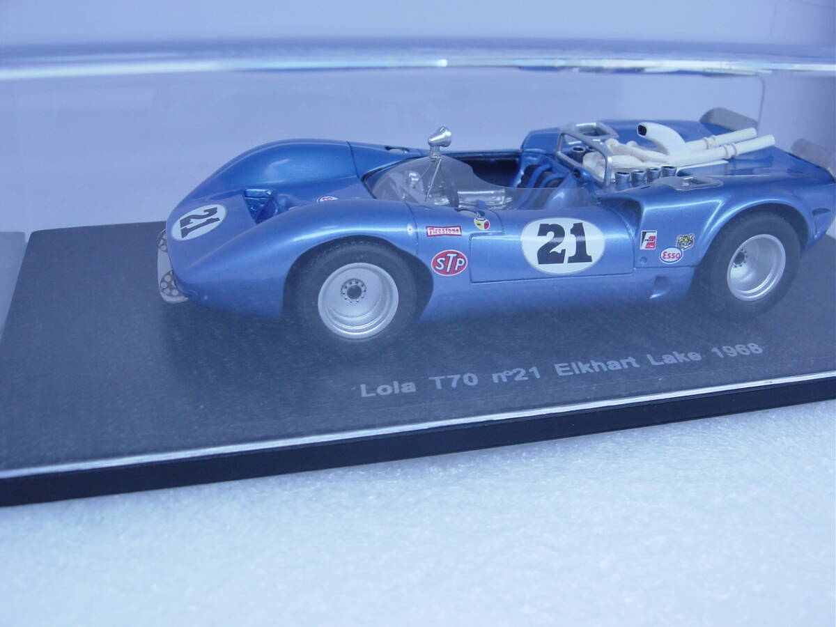 Yahoo!オークション - spark 1/43 Lola T70 Road America Can-Am Elkha...
