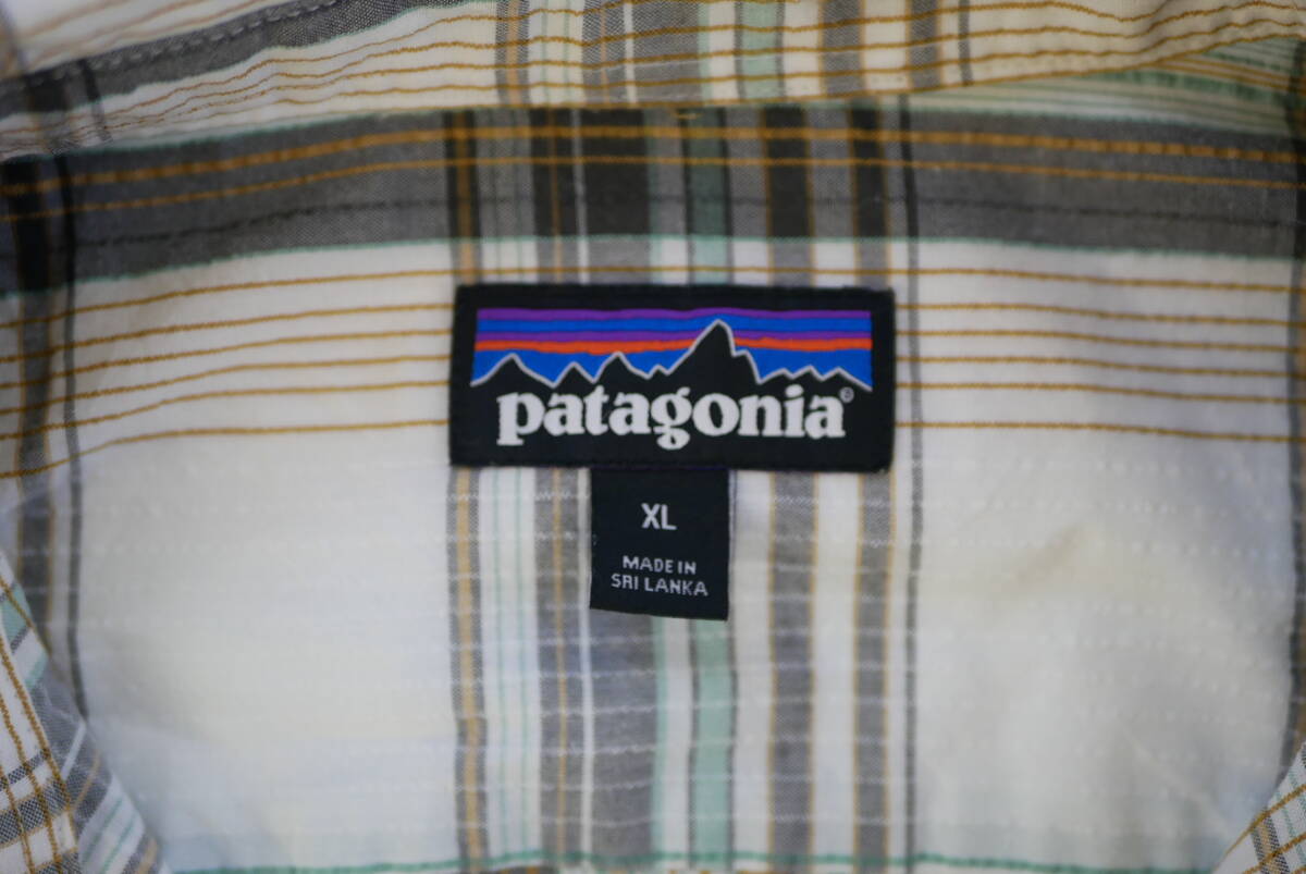 Yahoo!オークション - 37S patagonia パタゴニア 半袖チェックシャツ ...