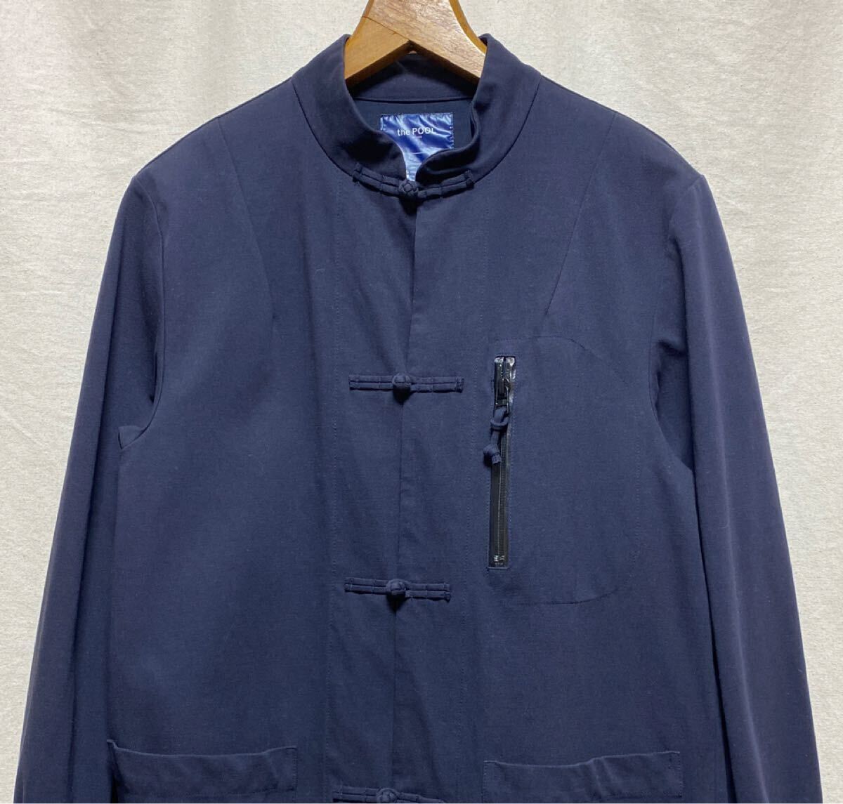 Yahoo!オークション - the POOL aoyama チャイナジャケット ネイビー ...