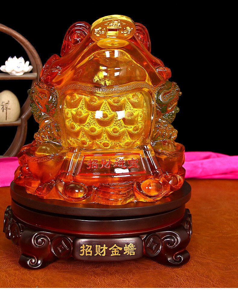 Yahoo!オークション - 【限定品】3kg 超綺麗 工芸品招財金蟾置物1019-Y...