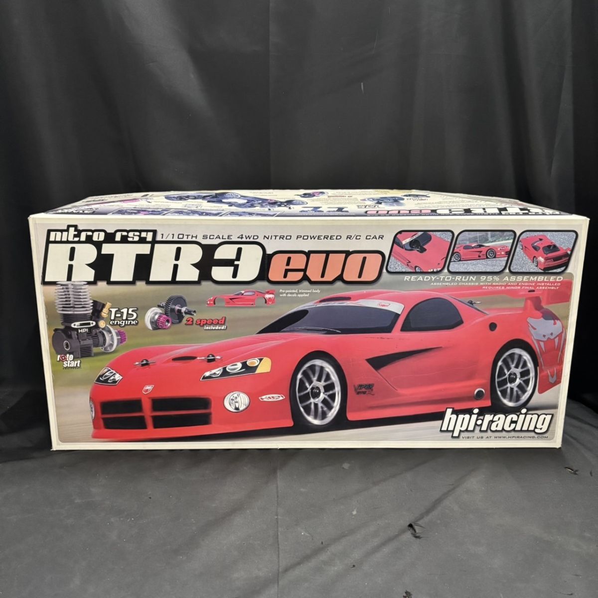Yahoo!オークション - AFM389A hpi nitro rs4 RTR 3 evo エンジンカー ...