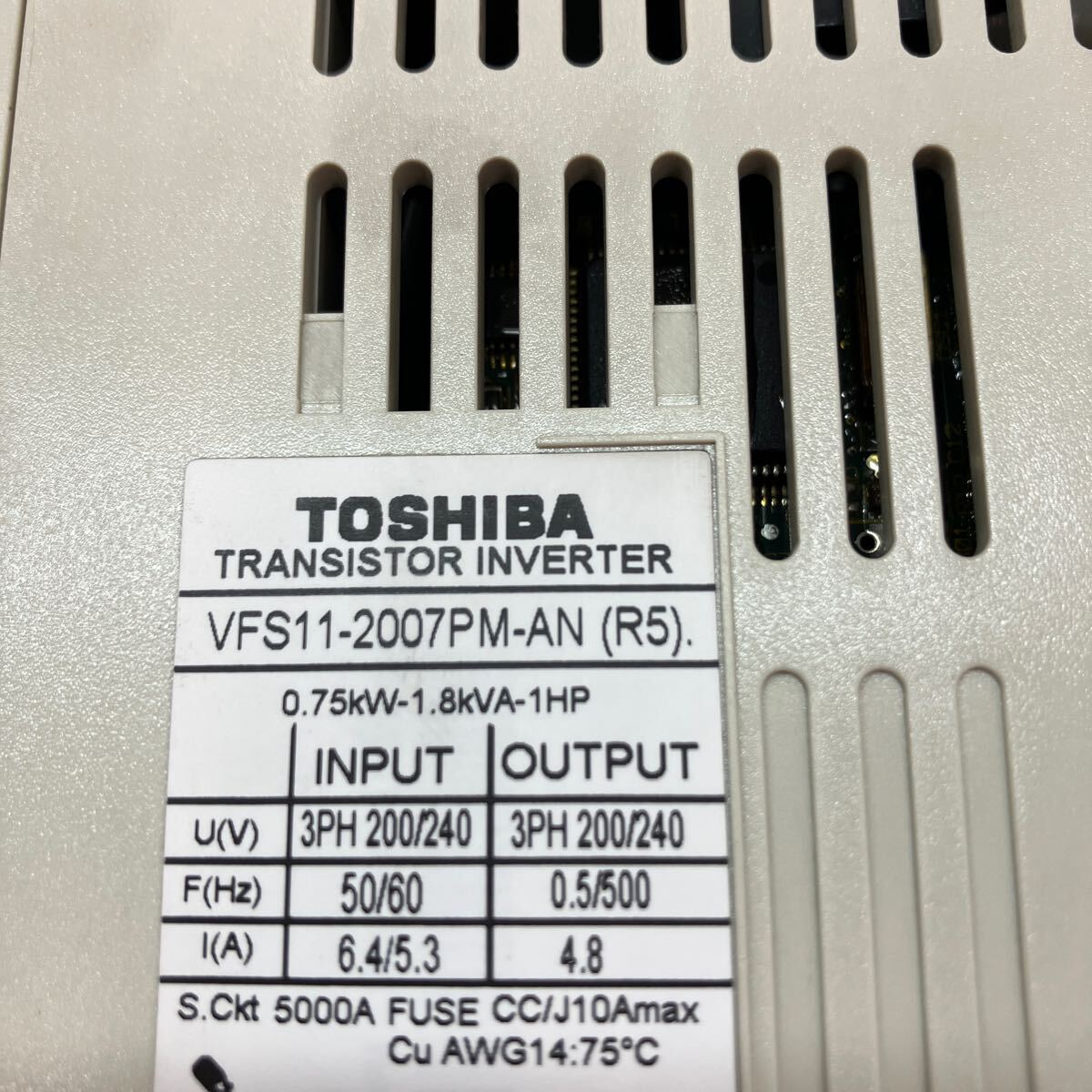 Yahoo!オークション - 東芝 TOSHIBA VF-S11 VFS11-2007PM-AN インバー...