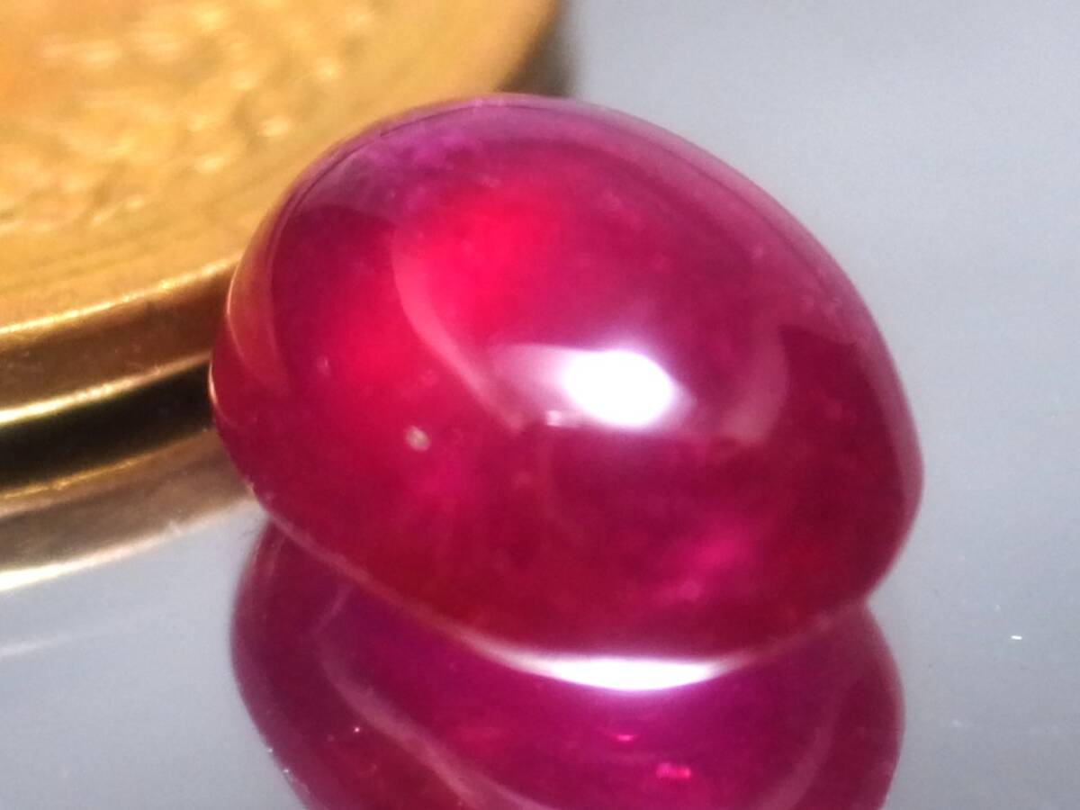 Yahoo!オークション - 4.44ct 新品・天然ルビーカボションカット モザ...