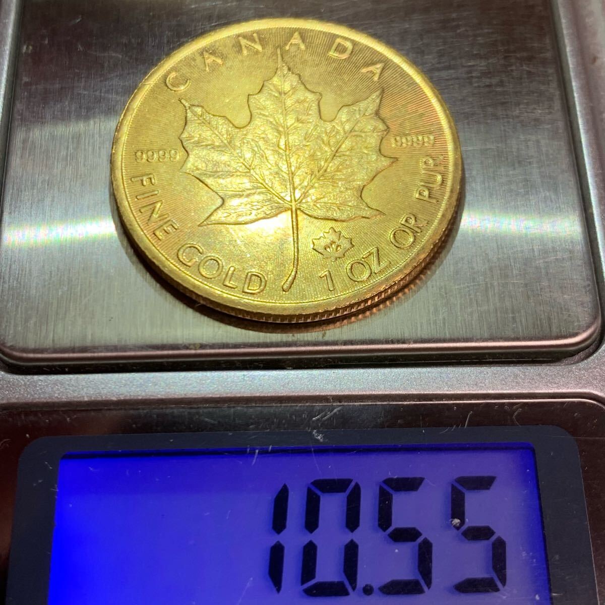 Yahoo!オークション - 10.55g 金貨 2021年 メイプルリーフ金貨 エリザ...