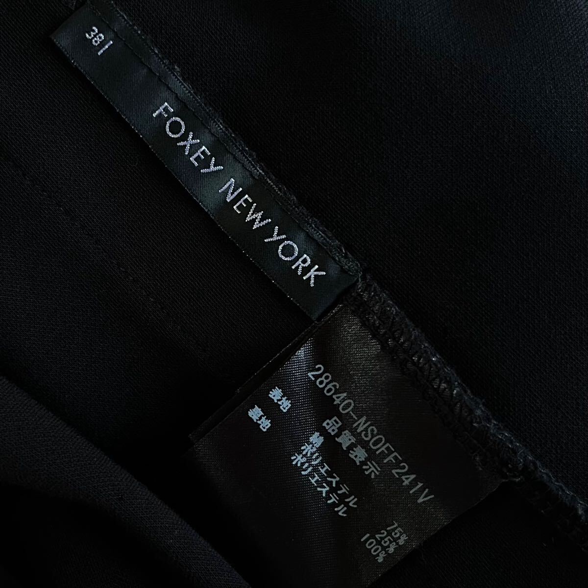 Yahoo!オークション - FOXEY NY 38 黒 チューリップスリーブ エンパイ...