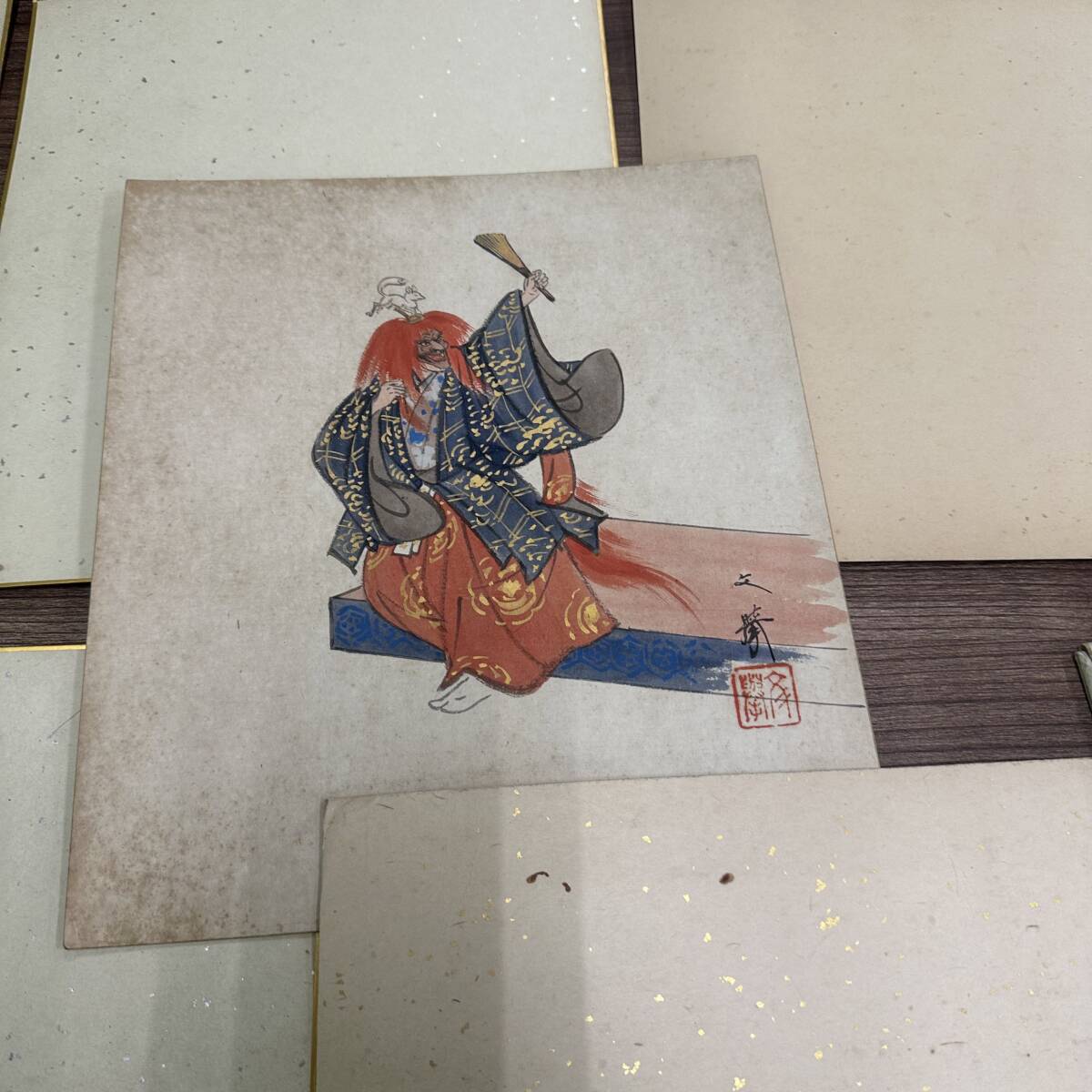 Yahoo!オークション - 色紙絵まとめ 色紙・厚紙 19枚 セット 日本 風景...