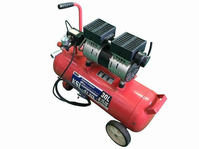 Yahoo!オークション - 中古品 KENOH 静音 オイルレス エアーコンプレ...