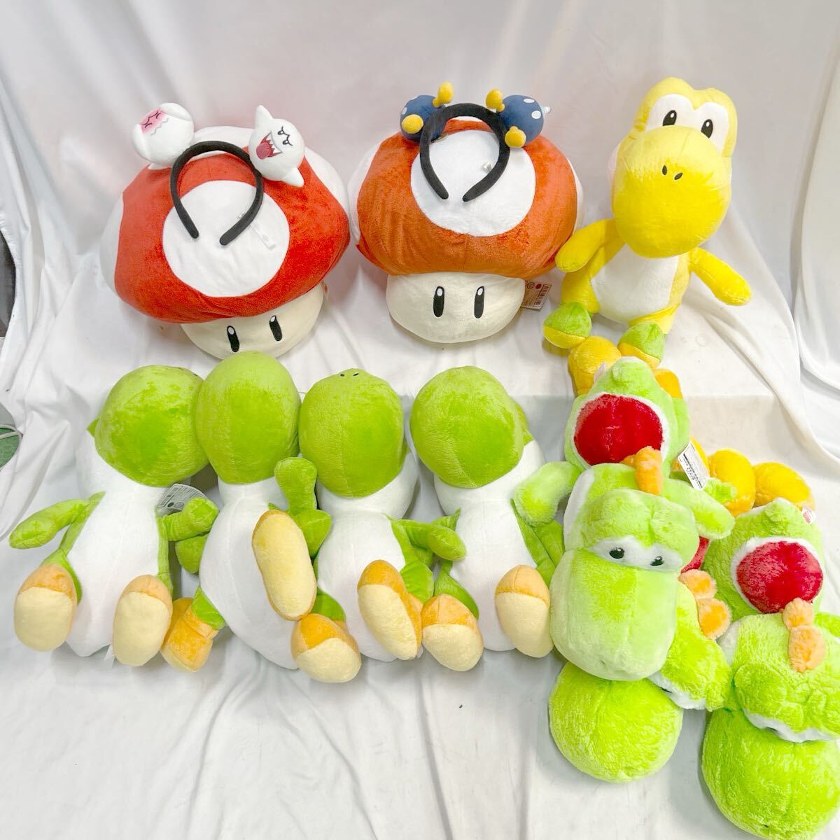 Yahoo!オークション - skam-1753 ぬいぐるみ まとめ ヨッシー キノコ ...