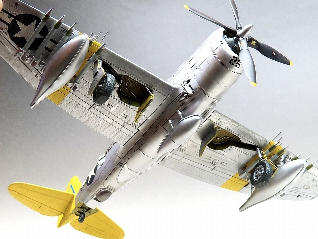 Yahoo!オークション - （完成品）1/48 アメリカ陸軍航空隊 P47-N サン...