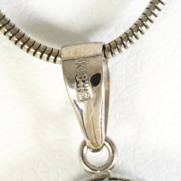 Yahoo!オークション - K18WG ネックレス ターコイズ カード鑑別書 総重...