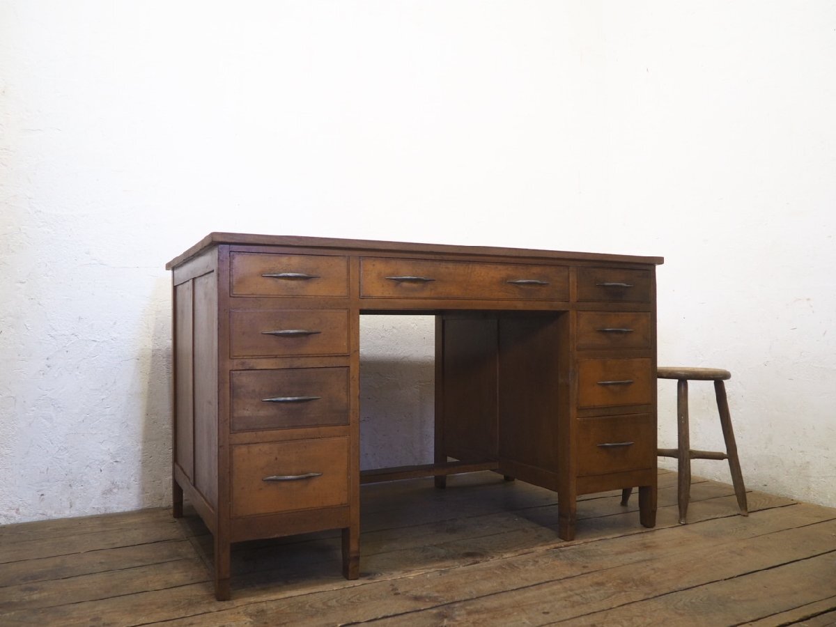 Yahoo!オークション - タ荷S0855 天板W121 5cm×D78cm レトロな大きい...