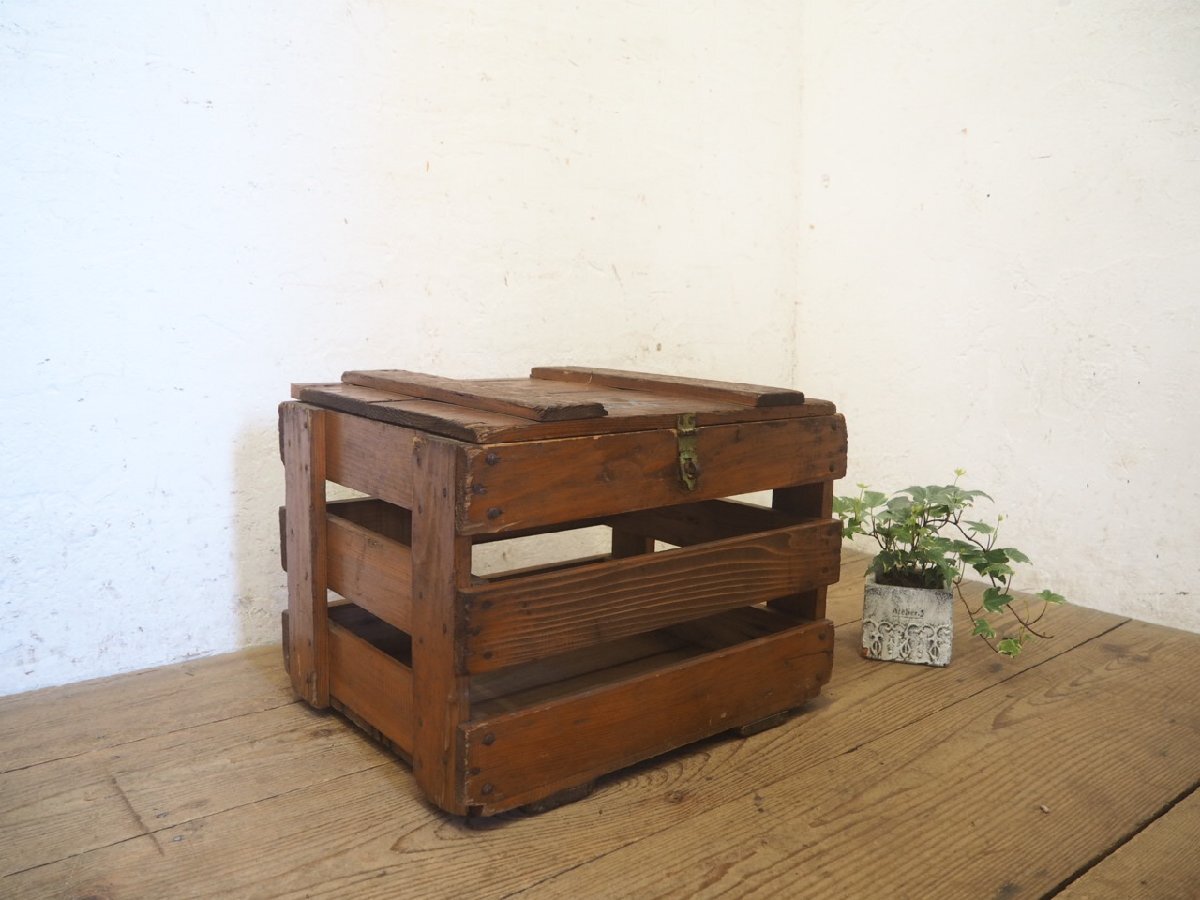 Yahoo!オークション - ユP0929 ④H35×W50×D40(cm) 蓋付きのレトロな...