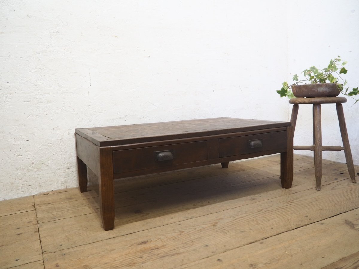 Yahoo!オークション - タO0584 天板W89 5cm×D54cm アンティーク 味わ...