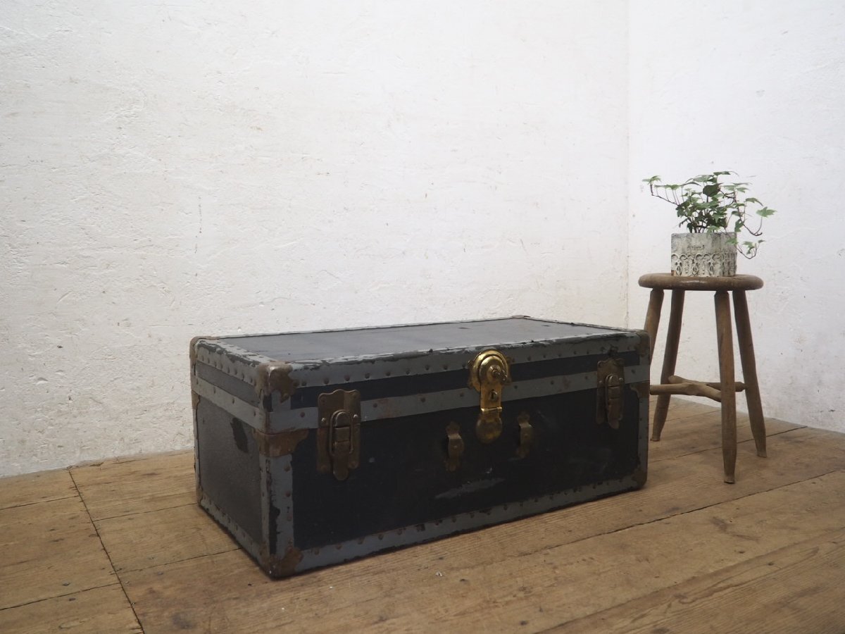 Yahoo!オークション - タP0987 H32 5×W81×D43(cm) 鍵付き アンティー...