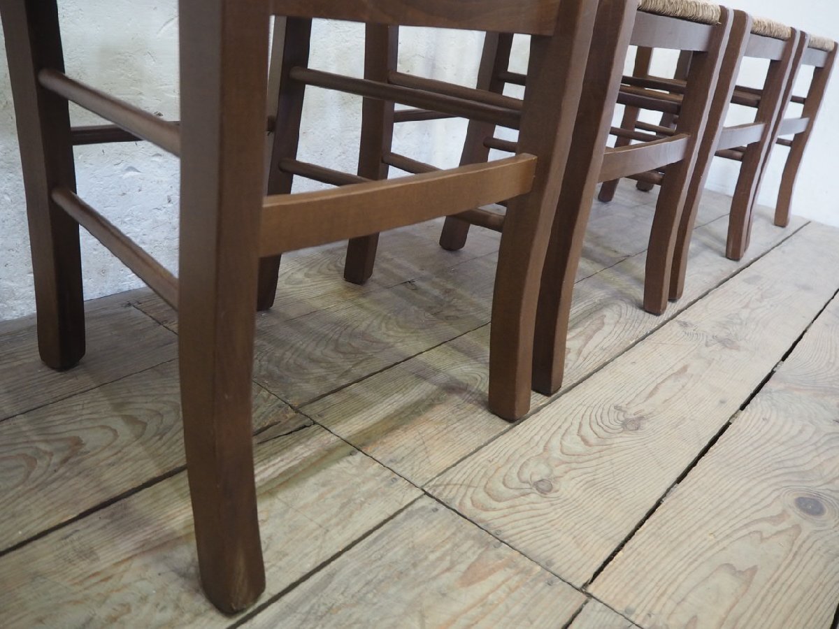 Yahoo!オークション - タR0022 4脚セット イタリア製 素敵な古い木製ラ...