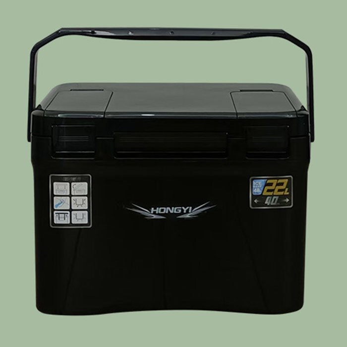 Yahoo!オークション - 釣り用 クーラーボックス 小型22L ふた両開き 座...