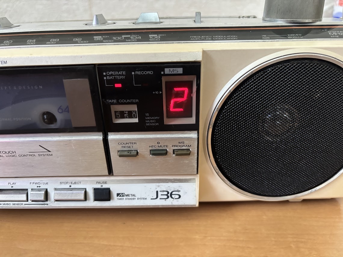 Yahoo!オークション - 簡易メンテ・動作確認済 AIWA CS-J36